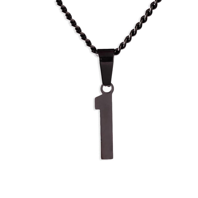 Black Number Pendant – FlowX Jewelry