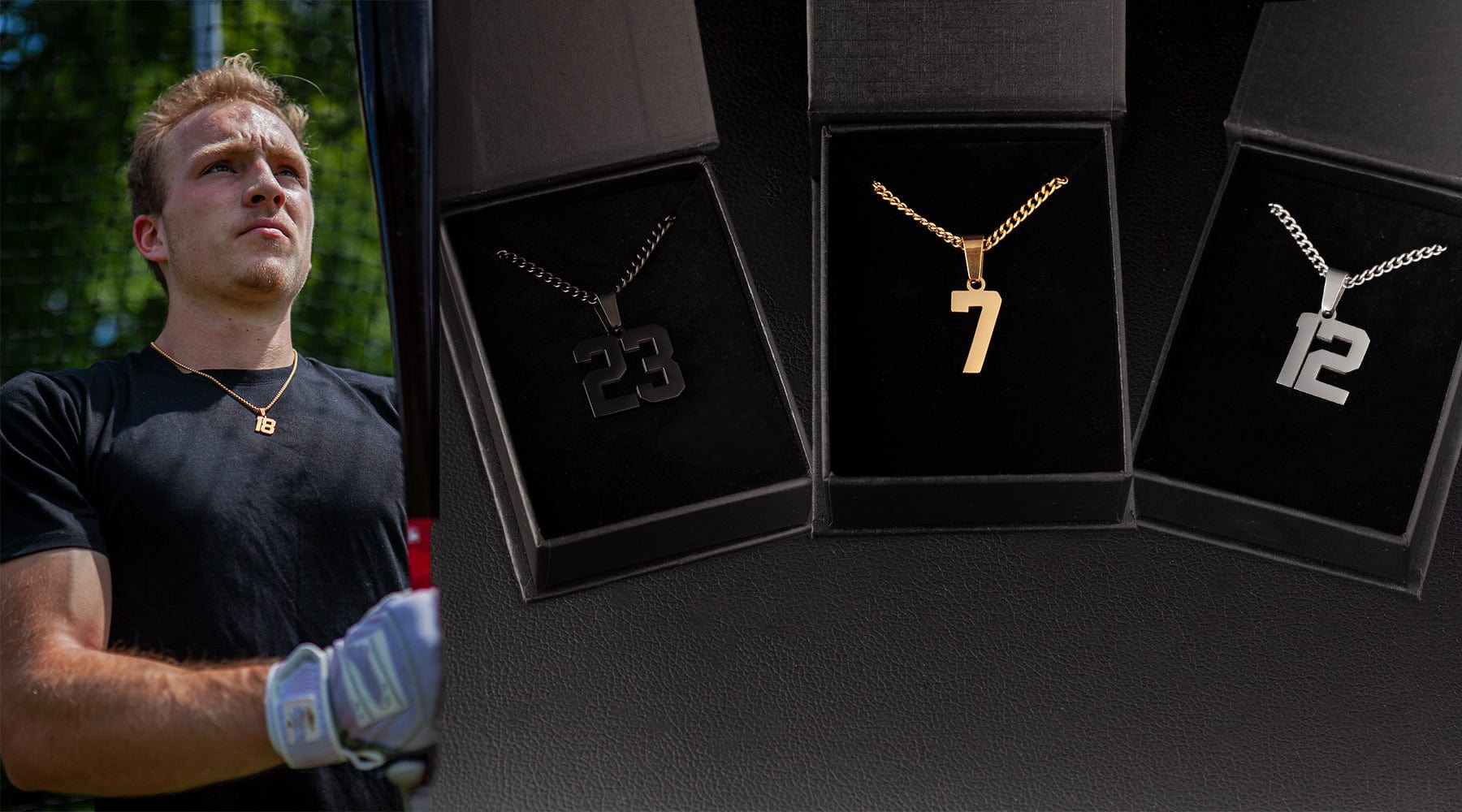 Number Necklaces, Baseball Chains & Sports Jewelry – FlowX Jewelry