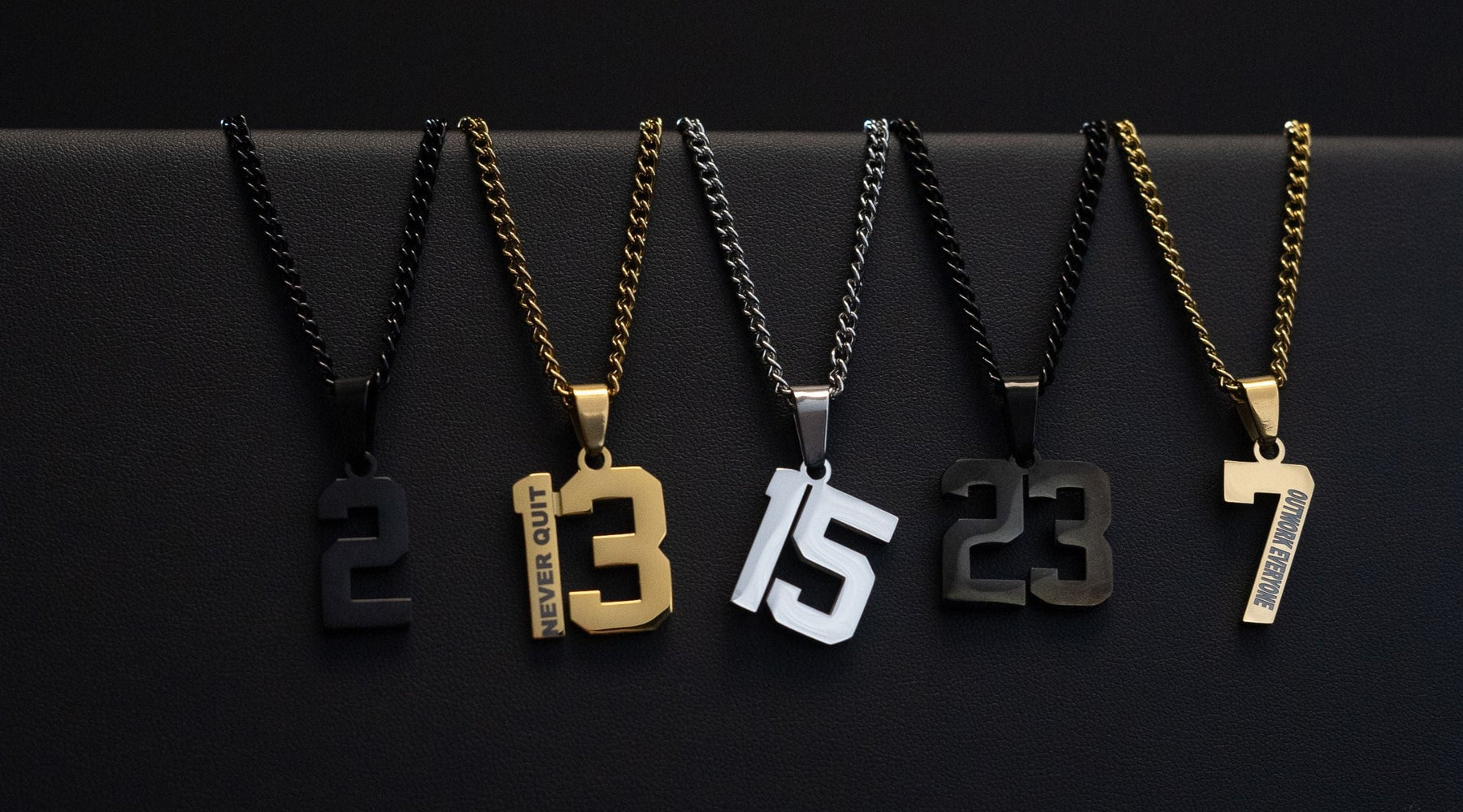 Number Necklaces, Baseball Chains & Sports Jewelry