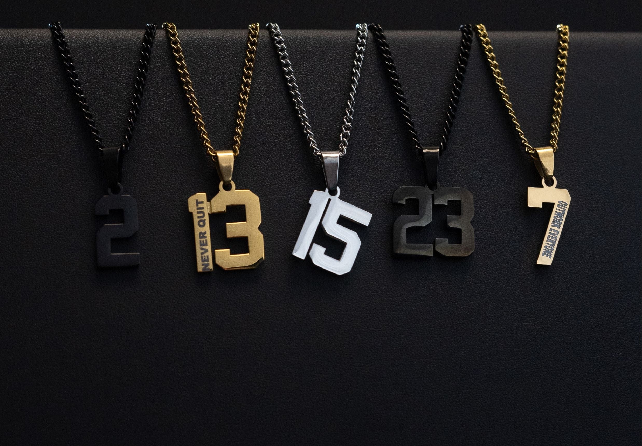 Number Necklaces, Baseball Chains & Sports Jewelry